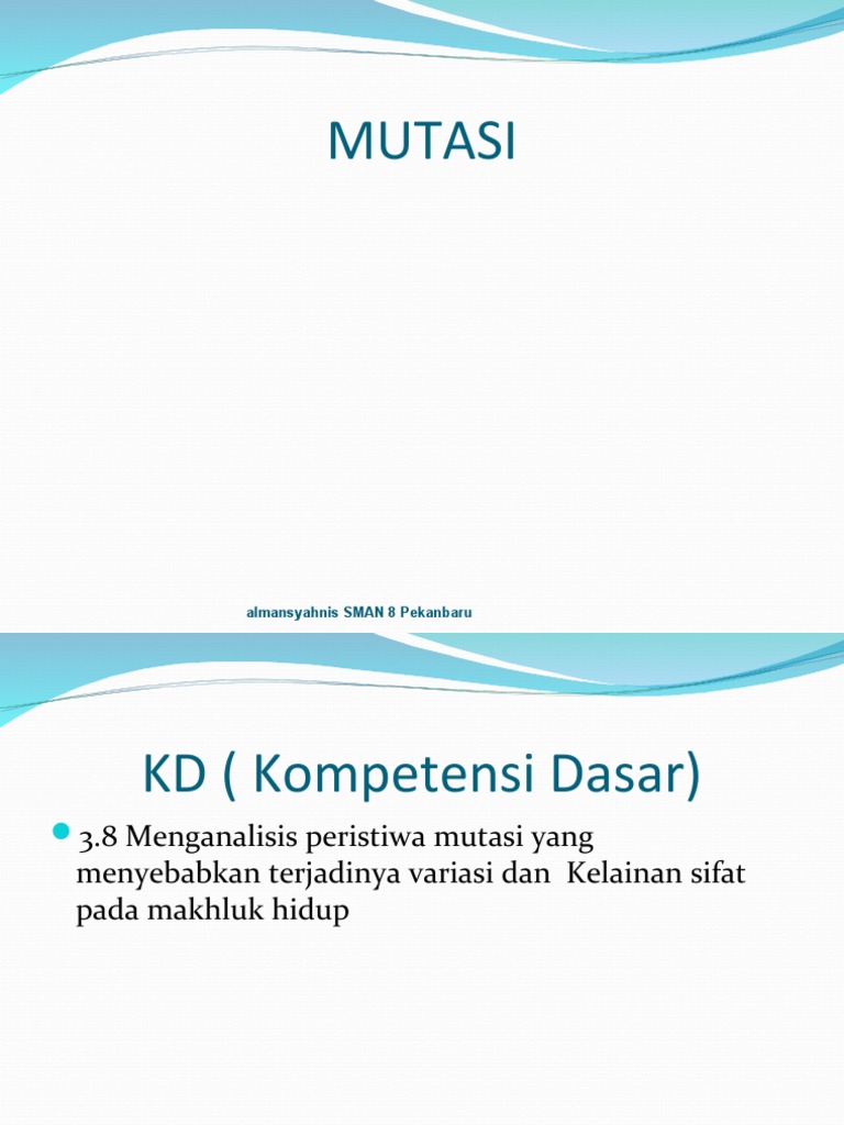 Mutasi Gen | PDF