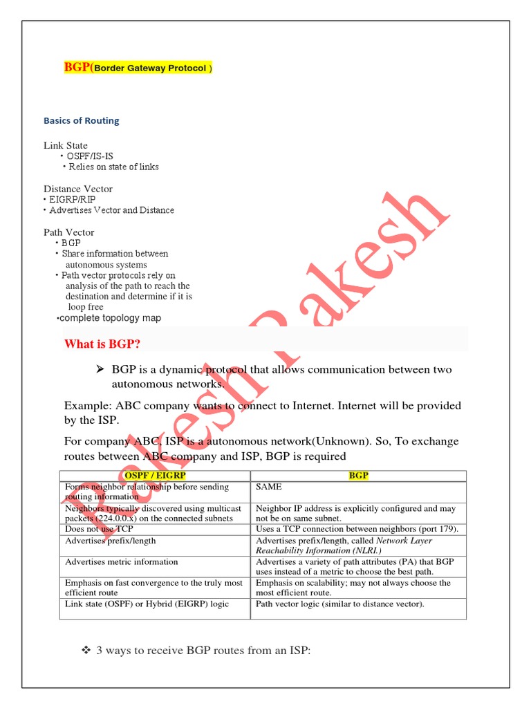 Basics of Routing: Link State | PDF | Routing | Router (Computing)