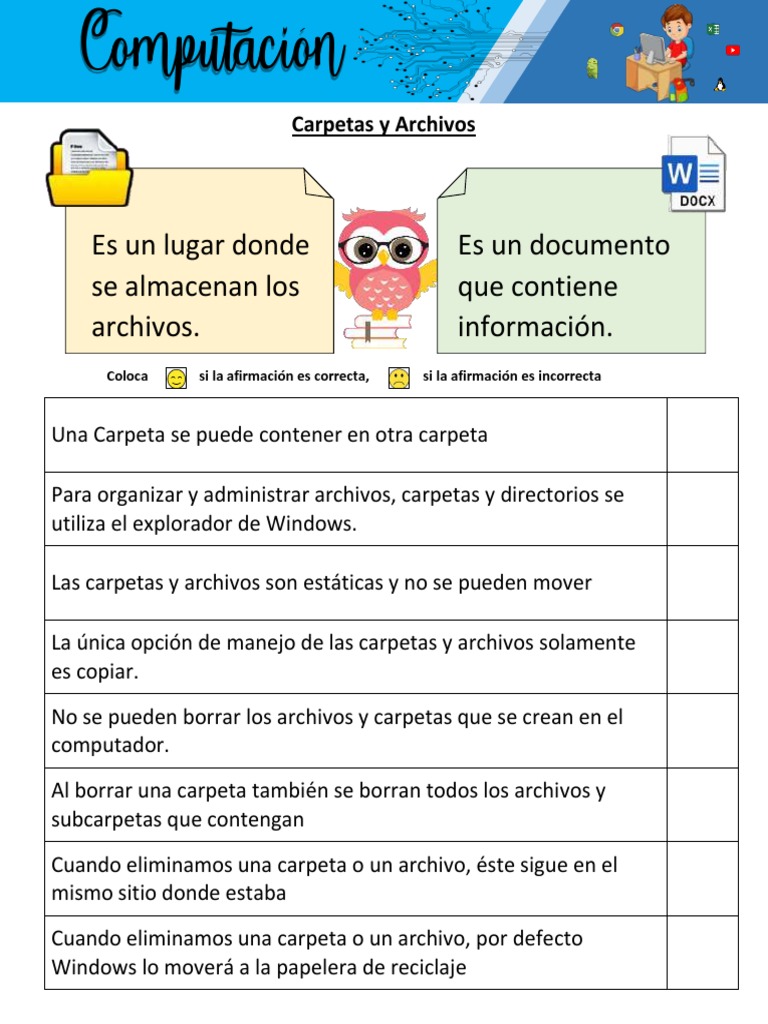 Carpetas y Archivos | PDF | Archivo de computadora | Directorio (Computación)