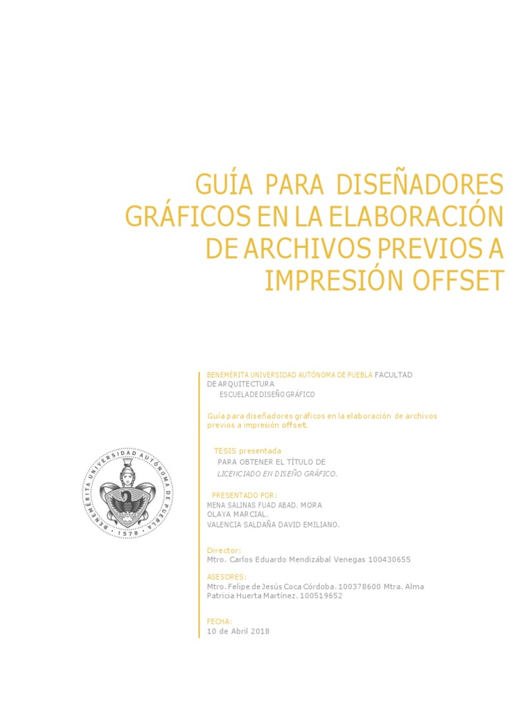 Guía para Diseñadores Gráficos en La Elaboración de Archivos Previos A Impresión Offset | PDF ...