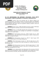 Barangay Ecological Waste Management Plan | PDF | Economies ...