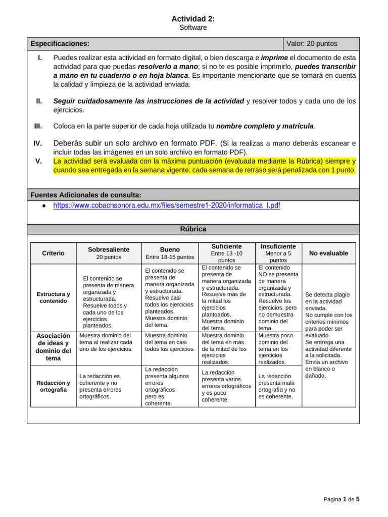 Actividad 2 Software | PDF