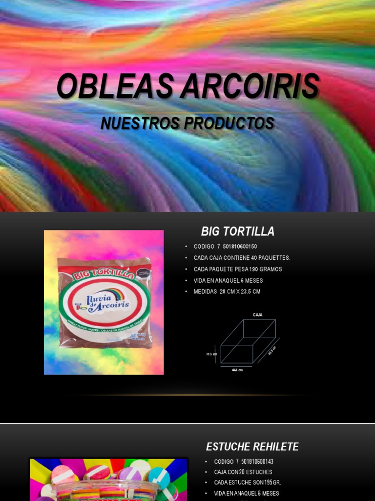 Presentacion Oblea Arcoiris | PDF