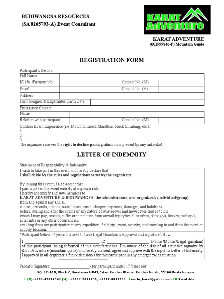 Indemnity Letter | PDF | Indemnity | Civil Law (Legal System)