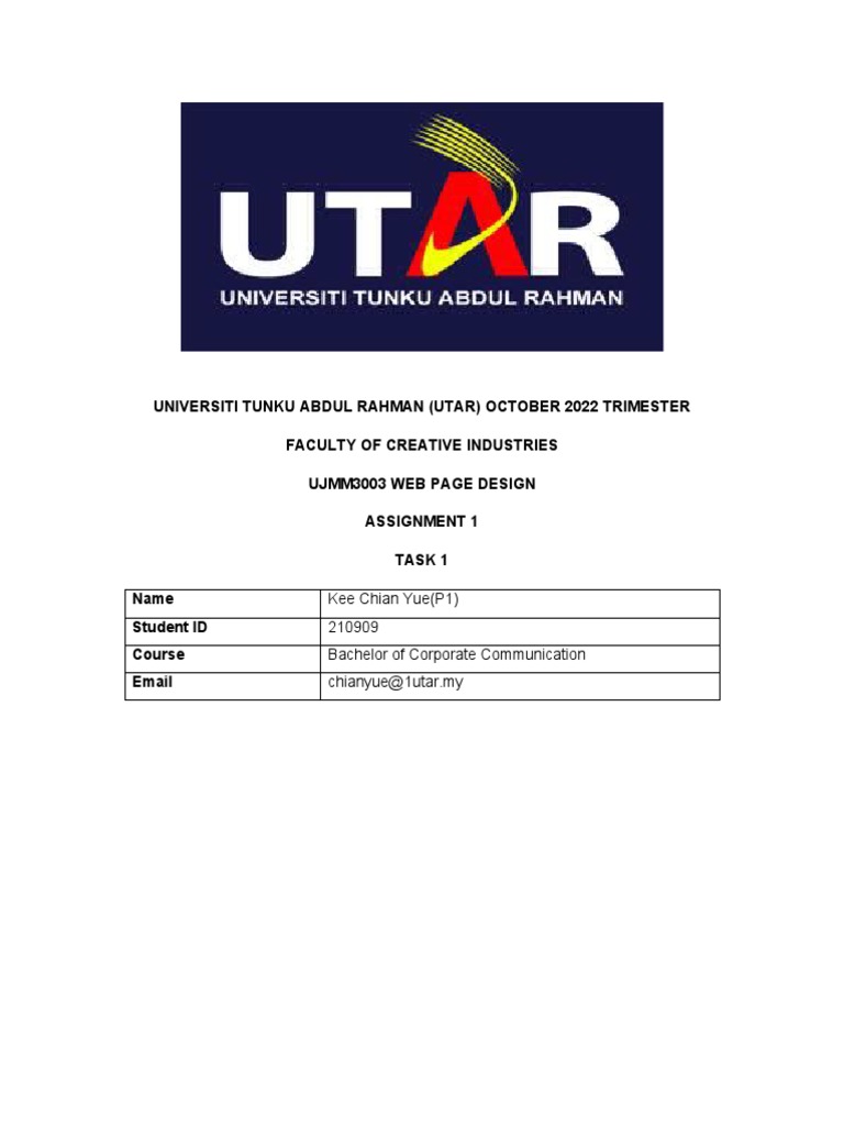 UJMM3003 - Assignment 1 - Task 1 | PDF | Social Science