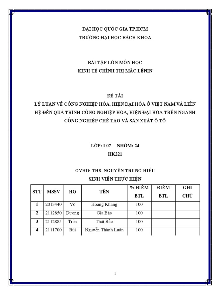 BTL - KTCT - L07 - Nhom 24 - CD5 | PDF
