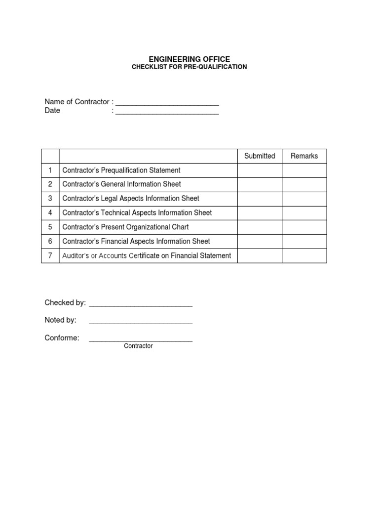 PREQUALIFICATION FORM For CI | PDF | Joint Venture | Corporations