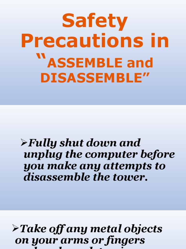 Safety Precautions in | PDF