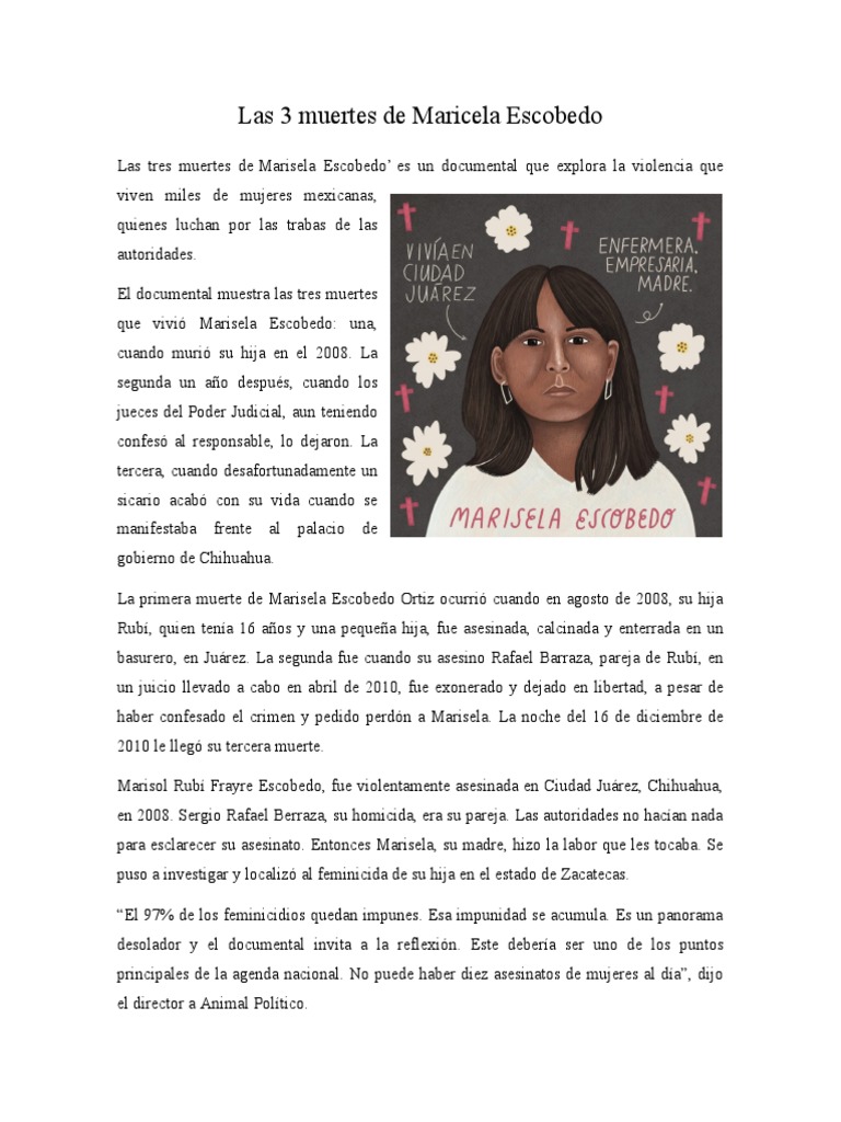 Las 3 Muertes de Maricela Escobedo | PDF | Justicia | Crimen y violencia