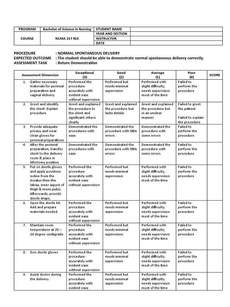 RUBRICS3 | PDF | Health Care | Clinical Medicine