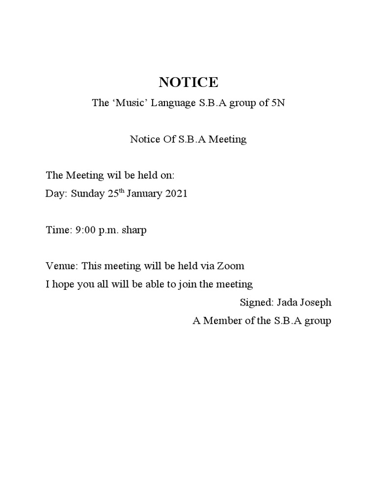 Notice | PDF | Art