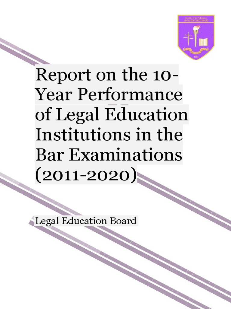 10-Year Bar Exam Performance Report | PDF