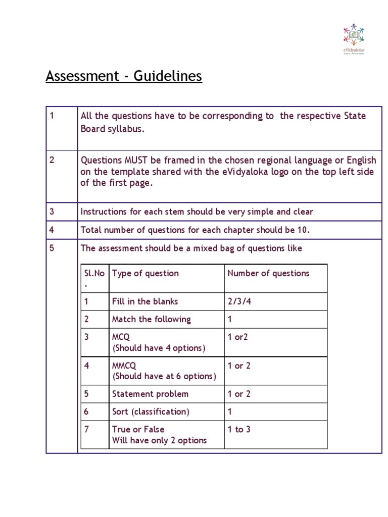 Guideline - Assessment Sheets | PDF | Leaf | Foods