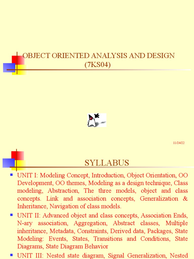 Unit 1 1 Pdf Object Oriented Programming Programming Paradigms