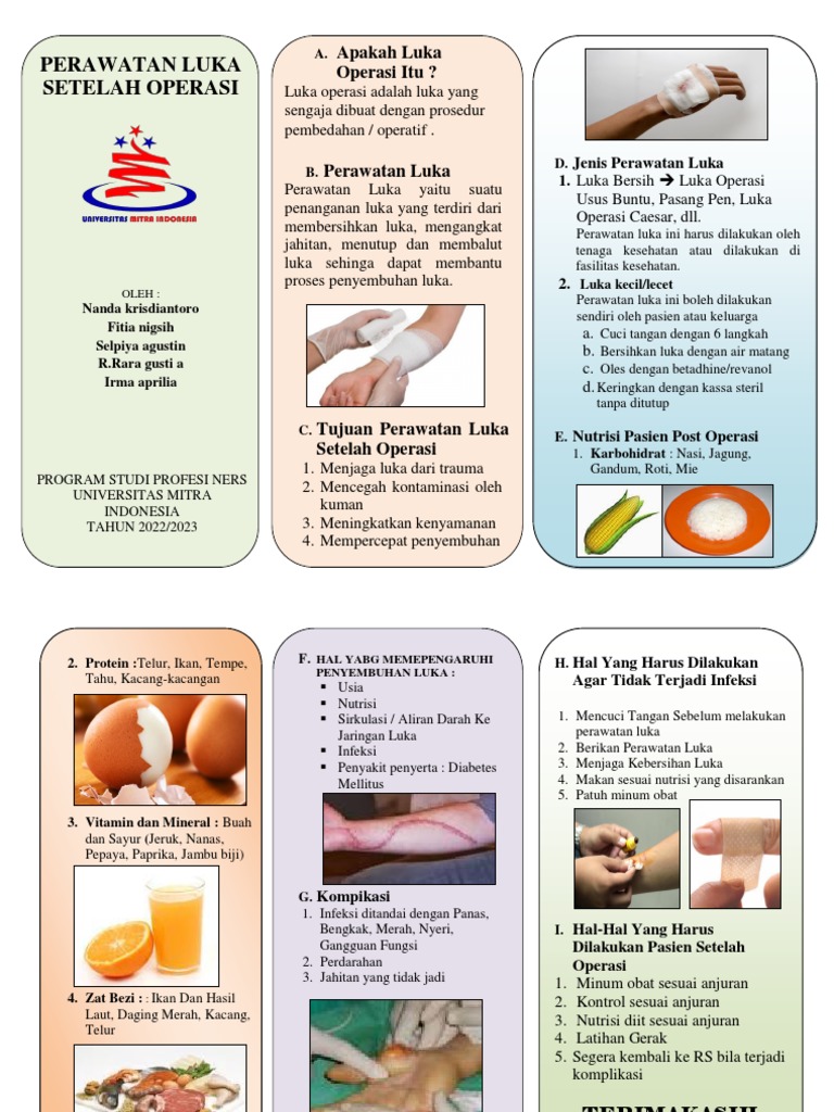 Leaflet Perawatan Luka | PDF