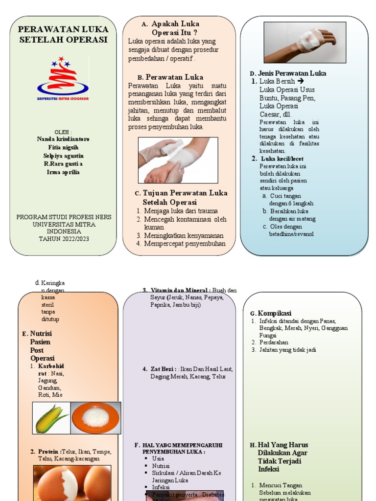 Leaflet Perawatan Luka | PDF