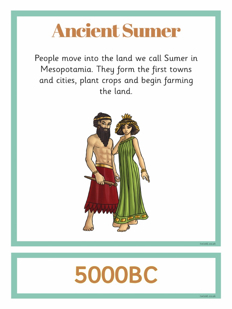 Ancient Sumer Timeline Posters | PDF