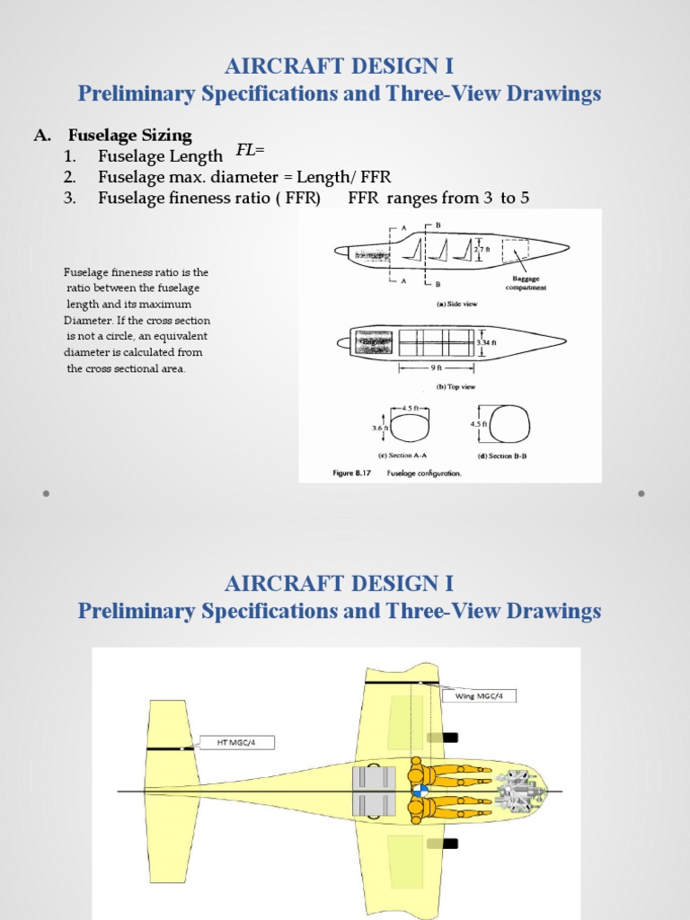 AIRCRAFT DESIGN I Report 5 Preliminary Specifications and Three View ...