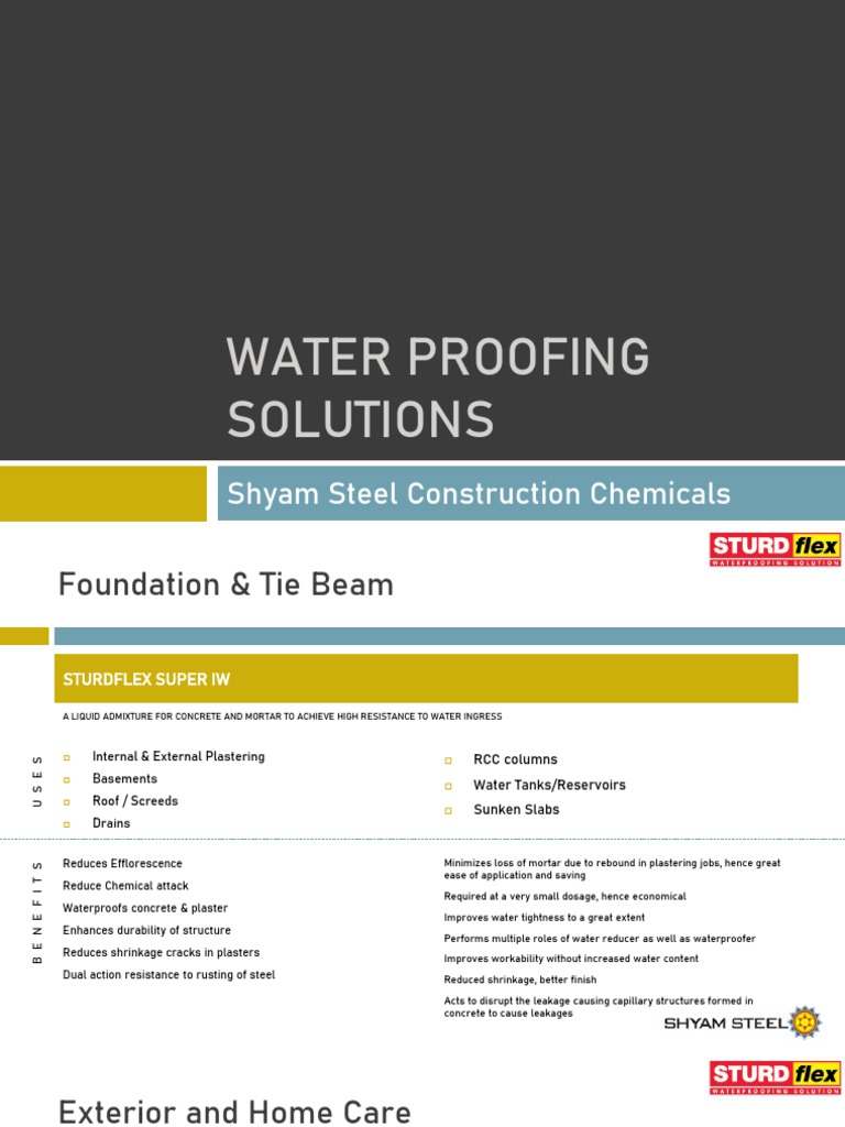 Int Water Proofing Solutions Pdf Concrete Corrosion