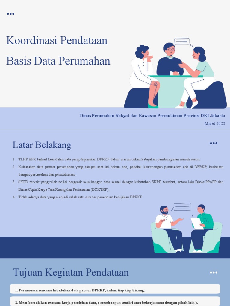 Koordinasi Internal Pendataan Basis Data Perumahan | PDF