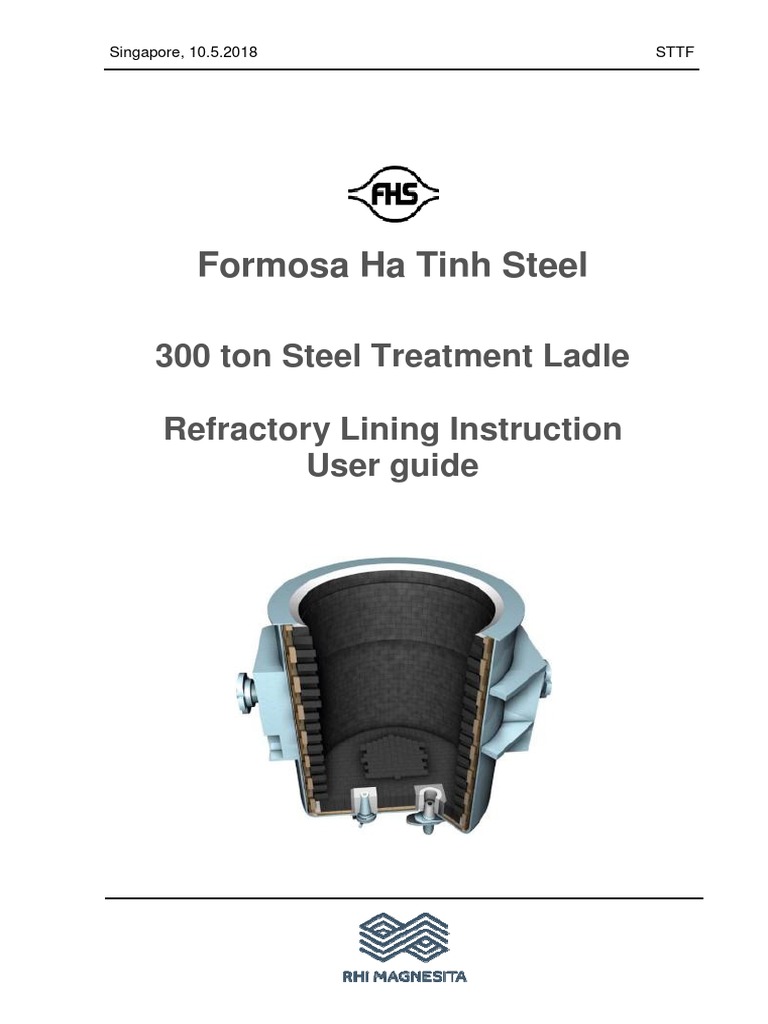 Steel Ladle Refractory Lining Guide | PDF | Brick | Refractory