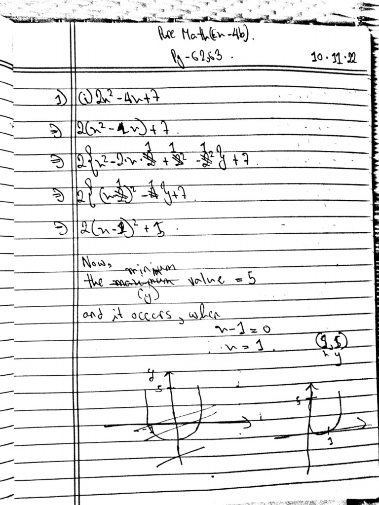 Pure Maths - Ex.4b | PDF