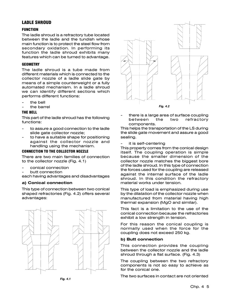 Chapter4-Ladle Shroud | PDF | Fibers | Refractory