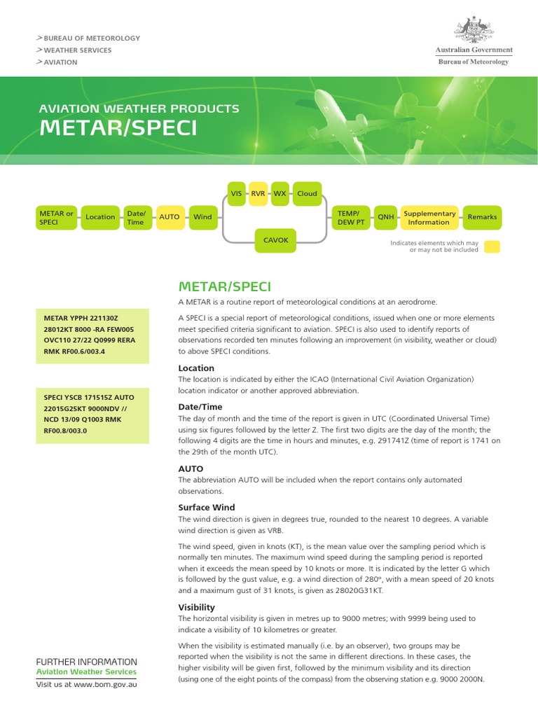 Metar and Speci | PDF