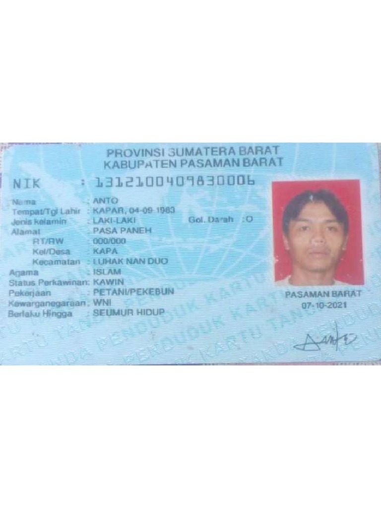 KK Dan KTP Anto | PDF