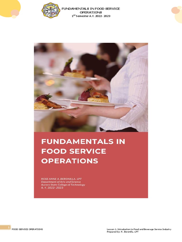Chapter 1 | PDF | Foodservice | Restaurants