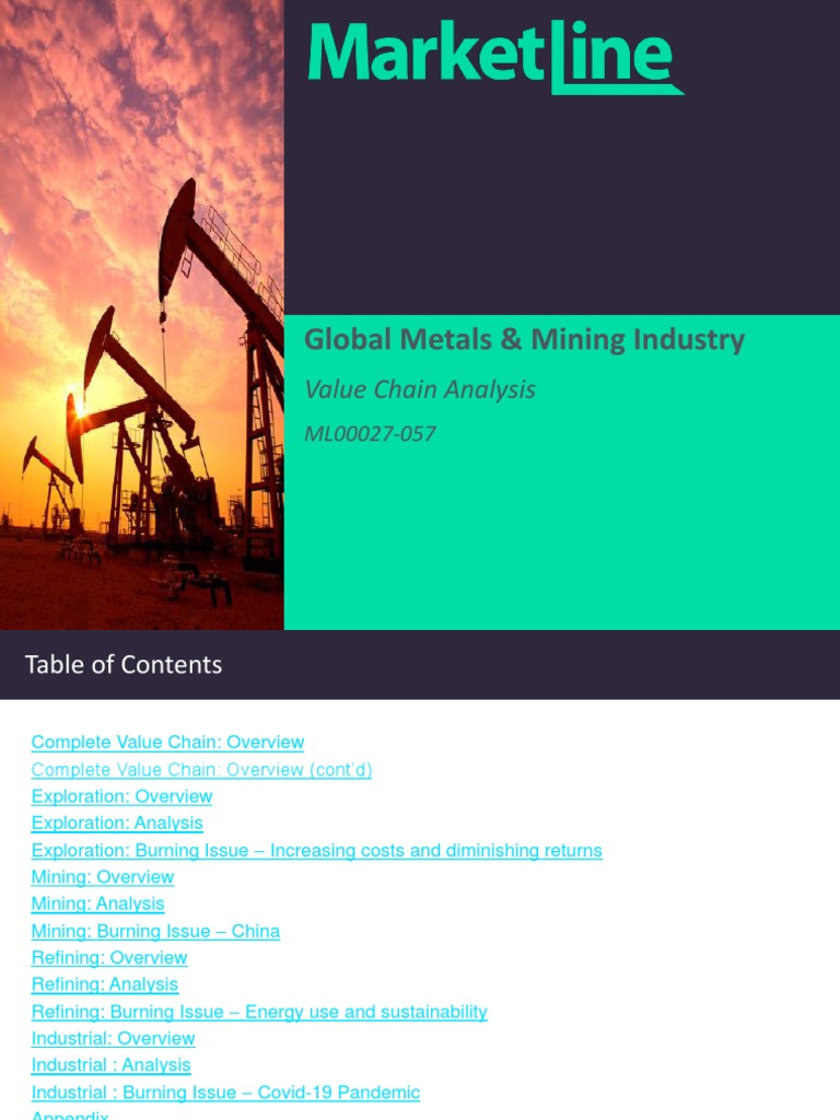 Global Metals Mining Industry Value Chain Analysis 63125 | PDF