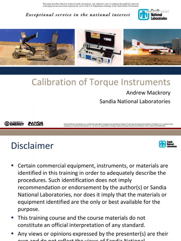Calibration of Torque Instruments | PDF | Calibration | Science
