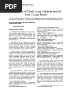 Eggshell As An Alternative Chalk | PDF | Concrete | Porosity