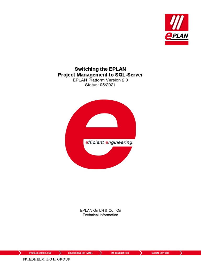 SQL Server Eplan Projectmanagement | PDF