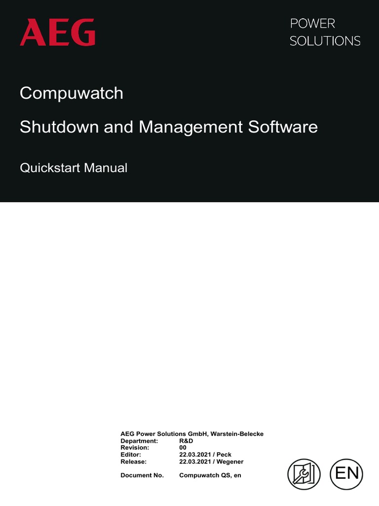Quickstart CompuWatch EN | PDF