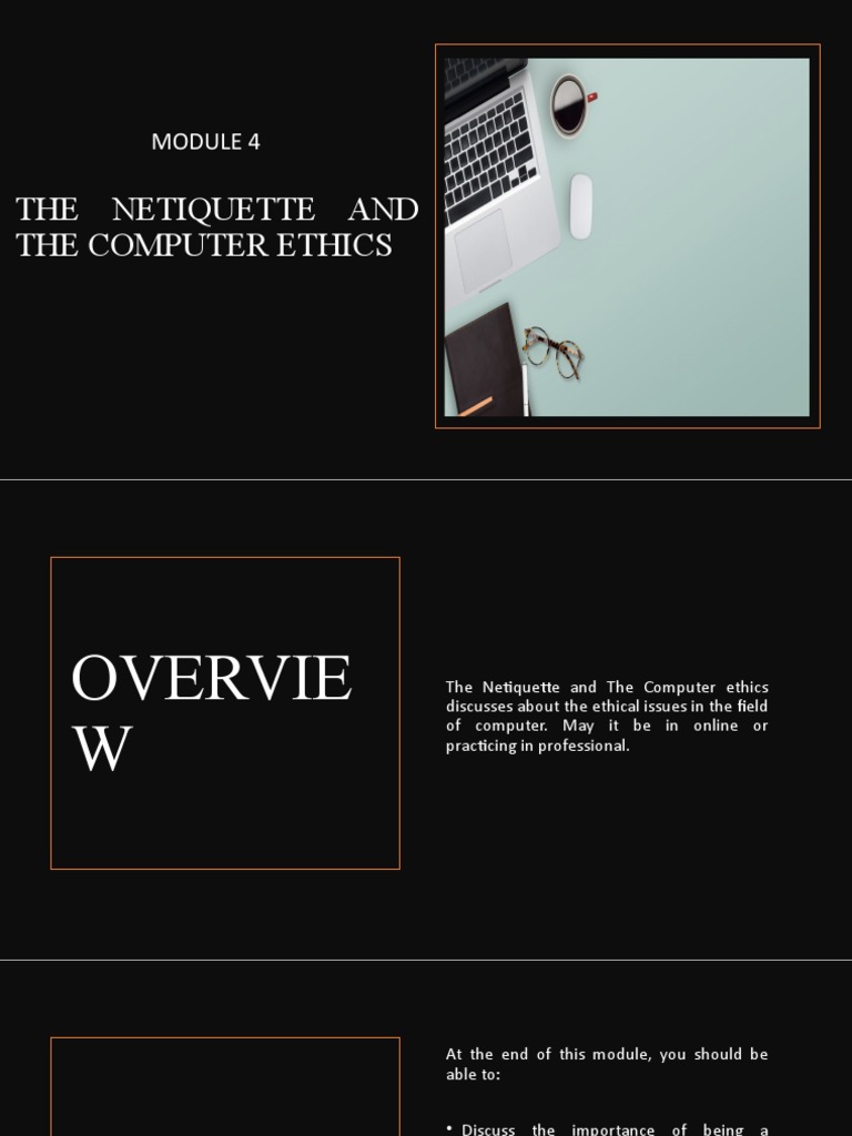 The Netiquette and The Computer Ethics | PDF