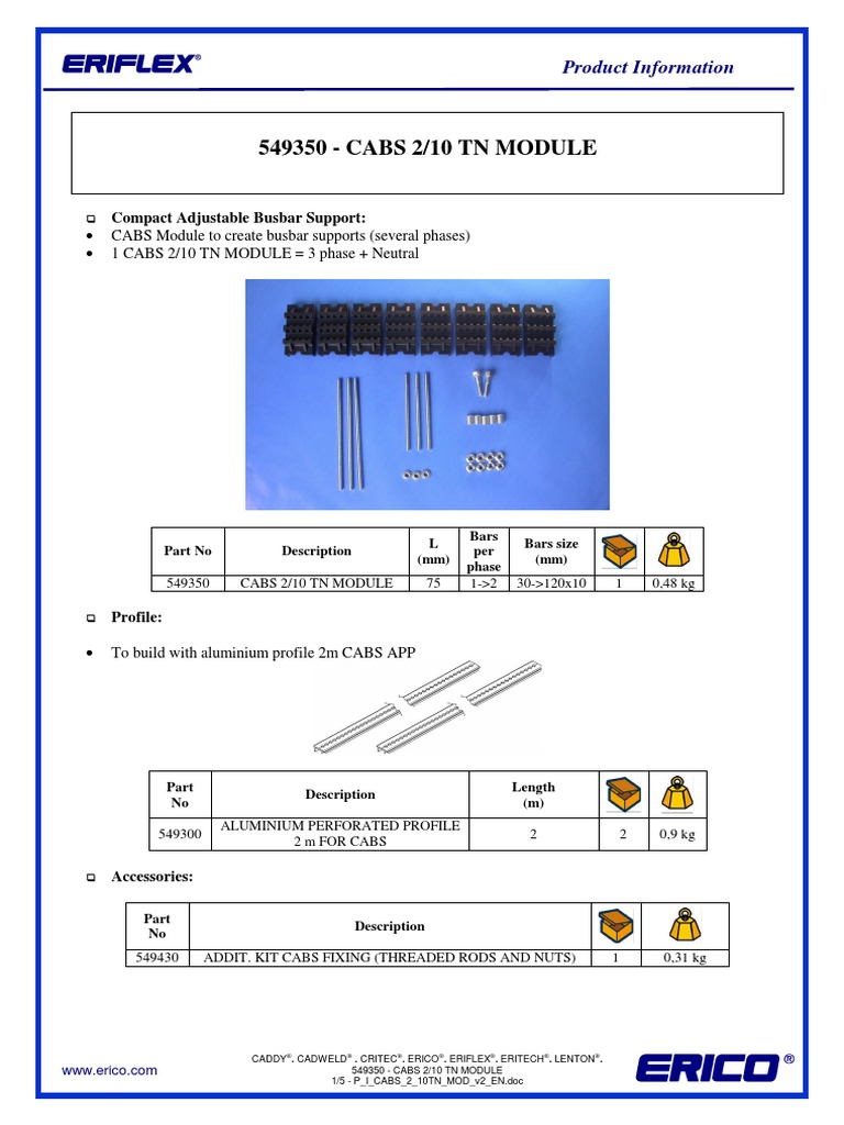 P I CABS 2 10TN MOD v2 EN | PDF | Manufactured Goods | Building Engineering