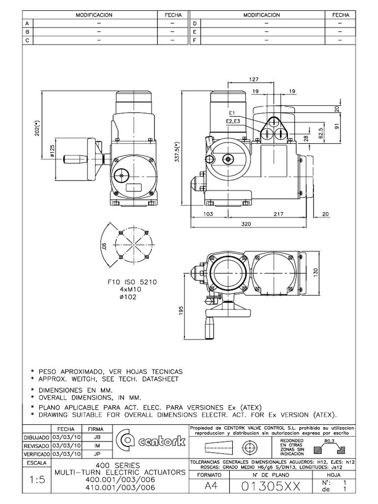 Centork 400.003 & 400.006-Technical Drawings-English | PDF