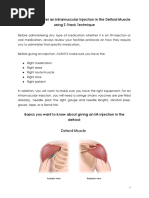 IM Injection Technique: Deltoid Muscle | PDF | Injection (Medicine ...