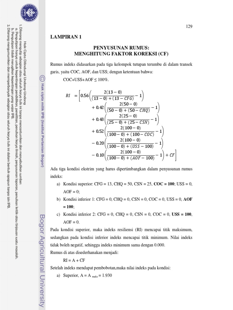 Adoc - Pub Penyusunan Rumus Menghitung Faktor Koreksi CF | PDF
