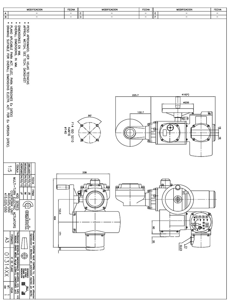 Centork 403 405 025 050 Technical Drawings English | PDF