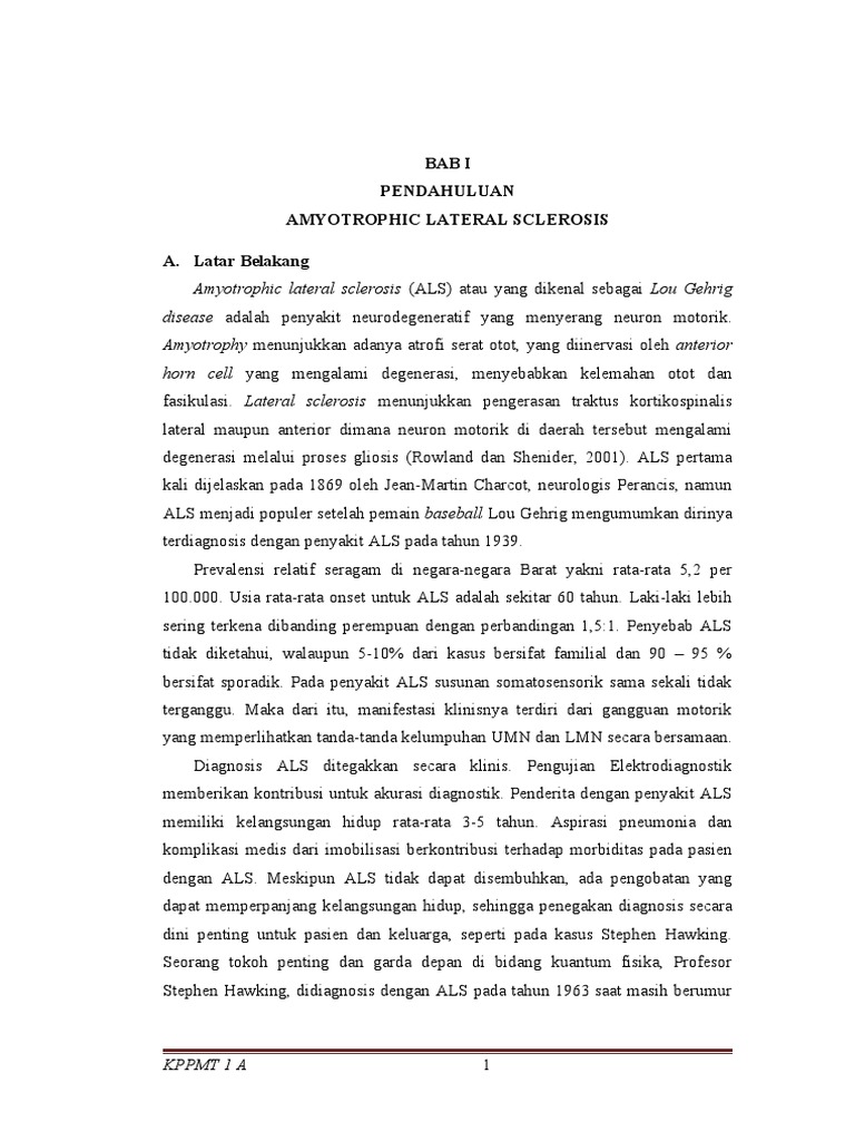Amyotrophic Lateral Sclerosis Pdf