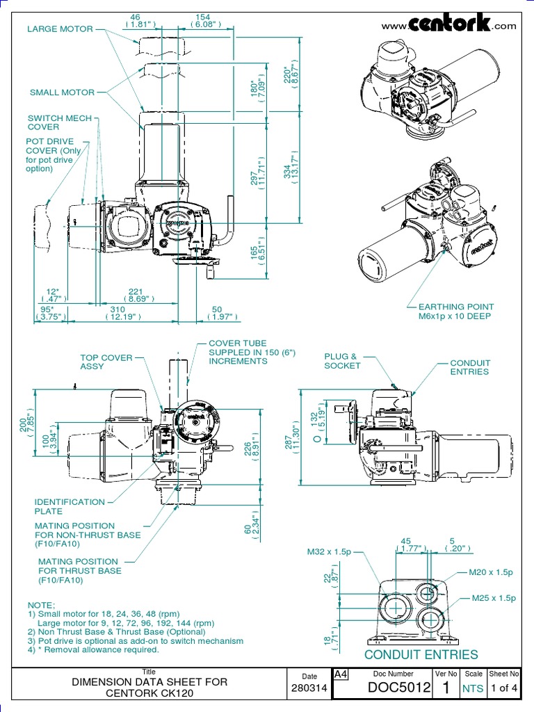 CK Range CK120 Dimension Data Sheet-Technical Drawings-English | PDF ...