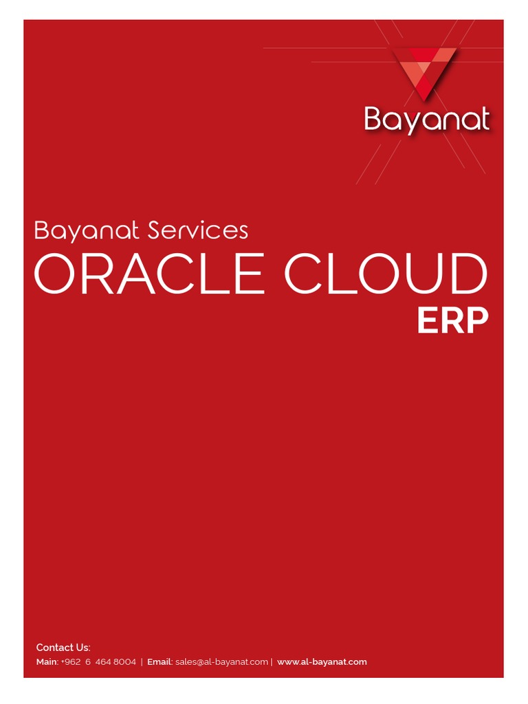 Oracle Fusion Cloud ERP | PDF | Enterprise Resource Planning | Cloud ...