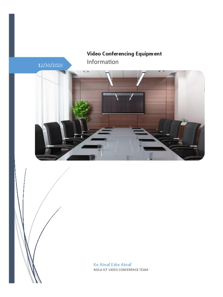 Video Conferencing Equipment | PDF | Videotelephony | Web Conferencing