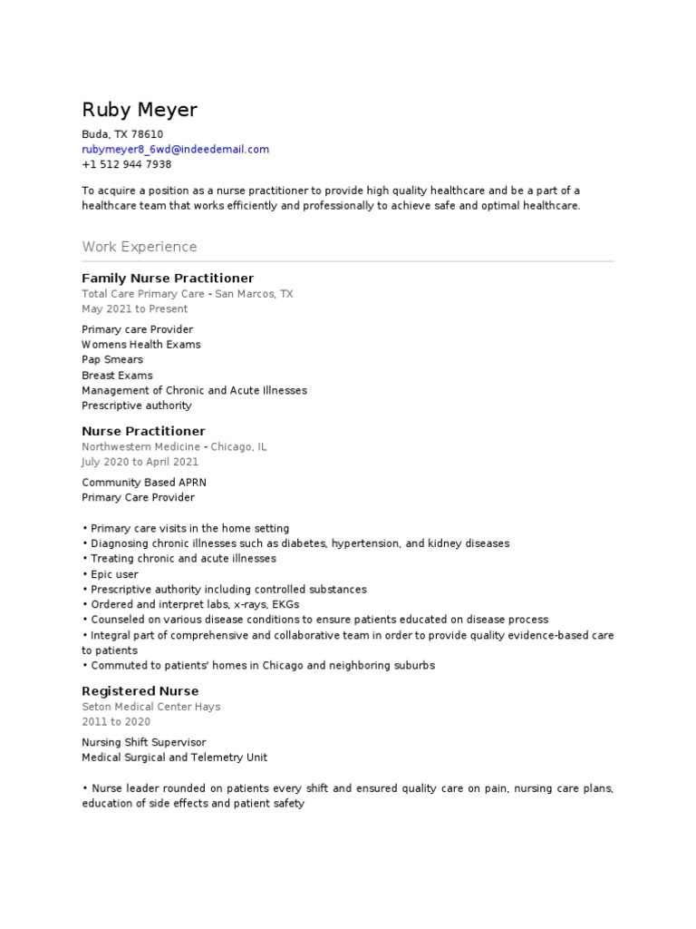 Resume Ruby Meyer | PDF