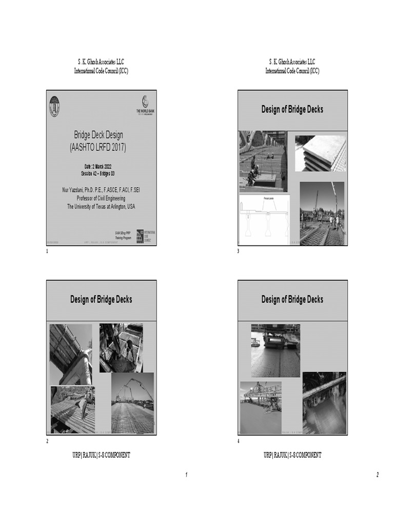 Bridge 3 Deck Design | PDF | Bending | Beam (Structure)