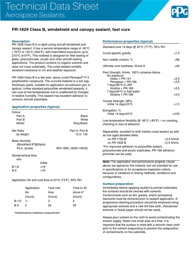 PR 1829 Class B | PDF | Poly(Methyl Methacrylate) | Legal Liability