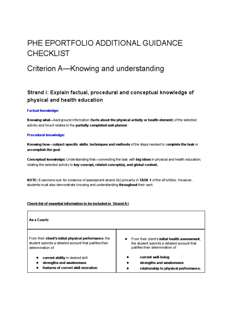 Additional Guidance Eportfolio Guide Edit | PDF