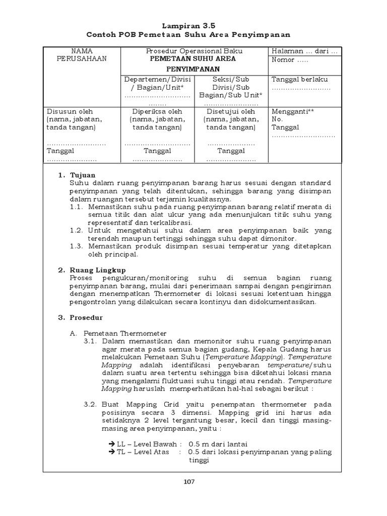 Juklak CDOB 2015 - MAPPING SUHU | PDF